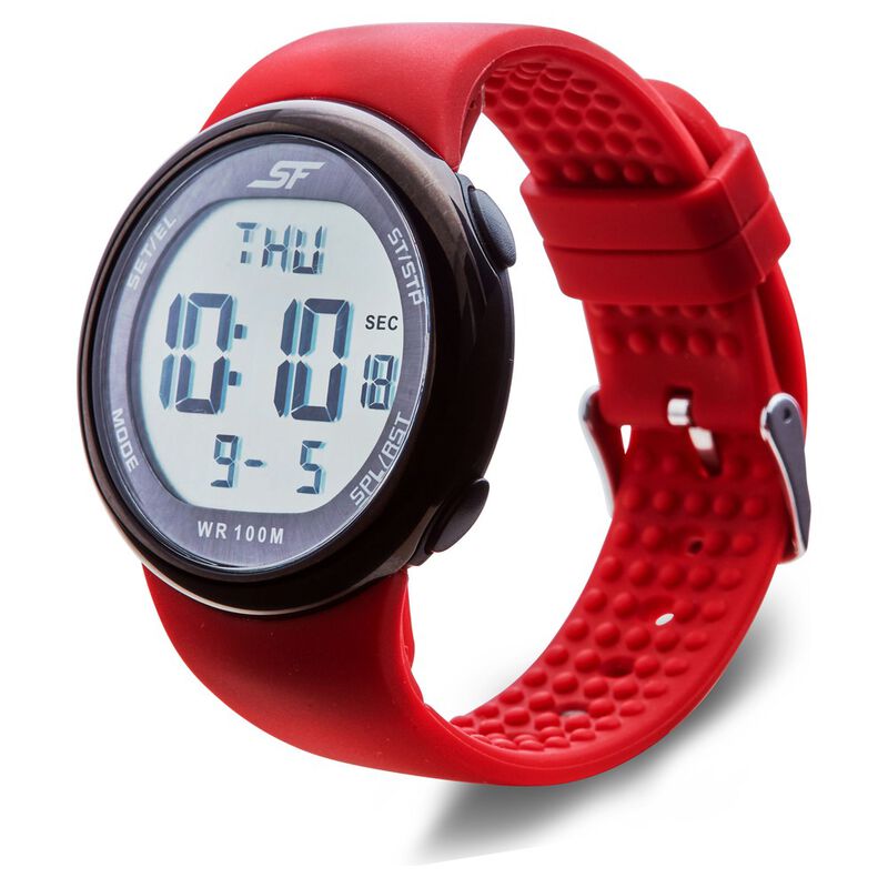 SF Digital Dial Silicone Strap Watch for Men