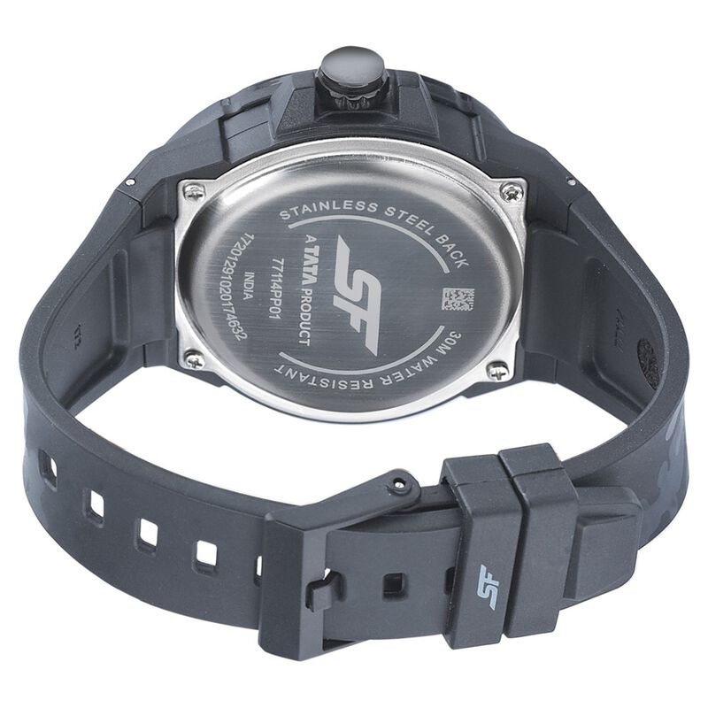 SF Turbo Quartz Analog Multicoloured Dial PU Strap Watch for Men
