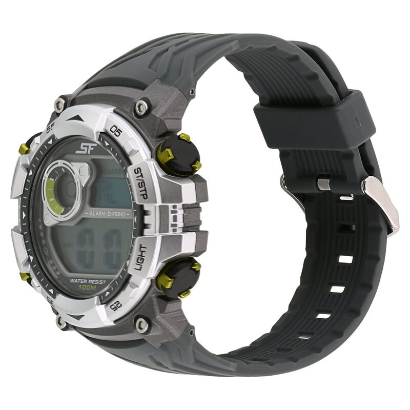 SF Digital Dial Plastic Strap Watch for Men