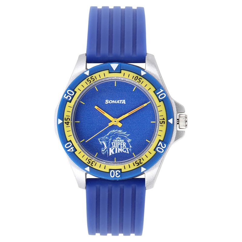 Buy Online Sonata CSK Quartz Analog Blue Dial TPU Strap Unisex Watch ...