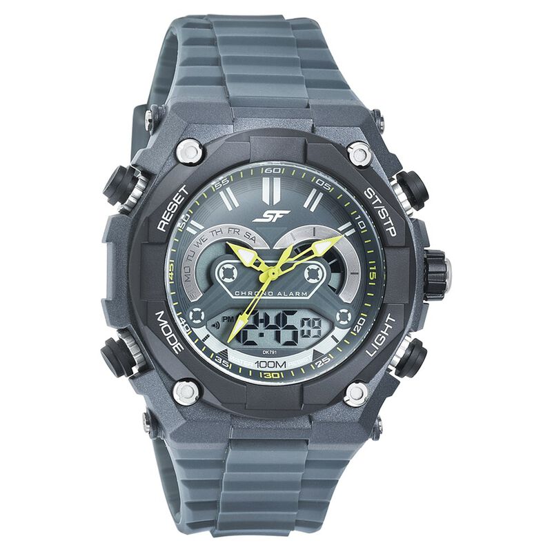 Buy Online SF Quartz Analog Digital Grey Dial Watch for Men ...