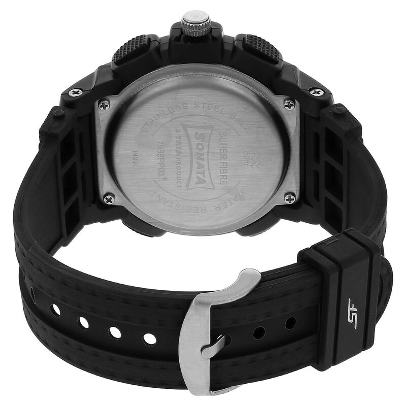SF Quartz Analog Digital Grey Dial Watch for Men