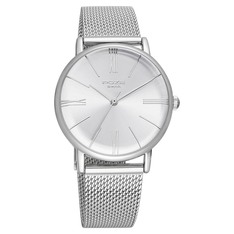 Poze by Sonata Quartz Analog Silver Dial Stainless Steel Strap Watch ...