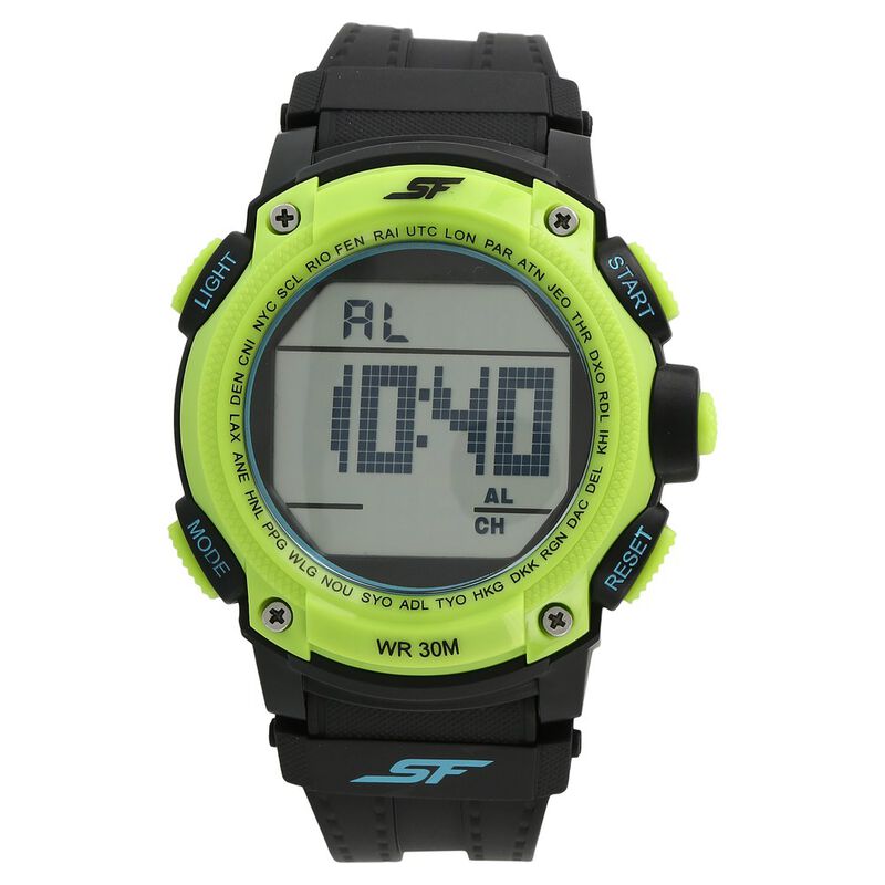 Buy Online SF Super Fibre Digital Dial Plastic Strap Watch for Men ...