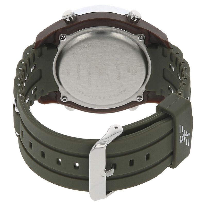 SF Digital Dial Green Plastic Strap Watch for Men