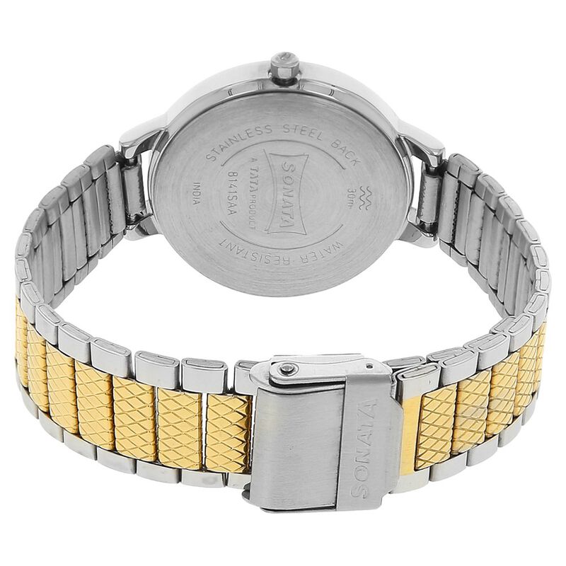 Sonata Elite Silver Dial Women Watch With Stainless Steel Strap