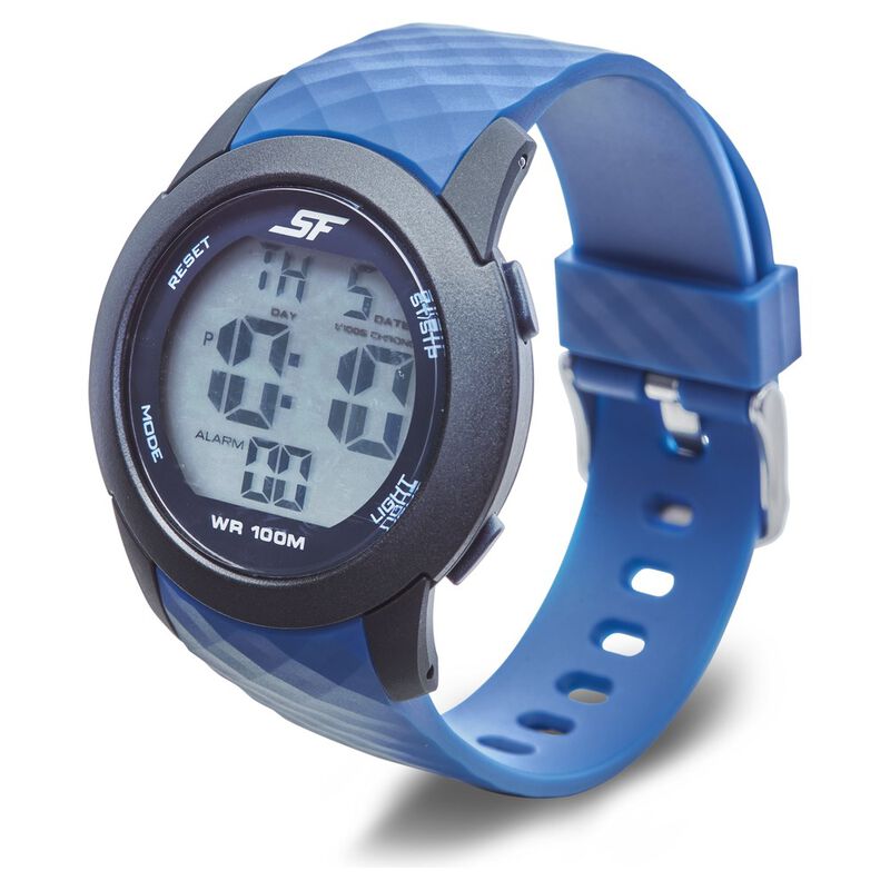 SF Digital Dial PU Strap Watch for Men