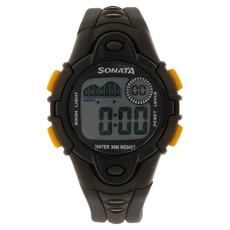 Buy Online SF Digital Grey Dial Plastic Strap Unisex Watch - 87012pp01 ...