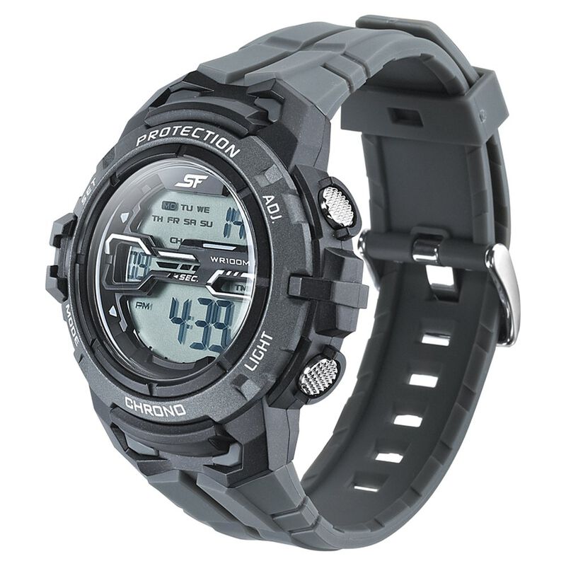 SF Digital Dial PU Strap Watch for Men