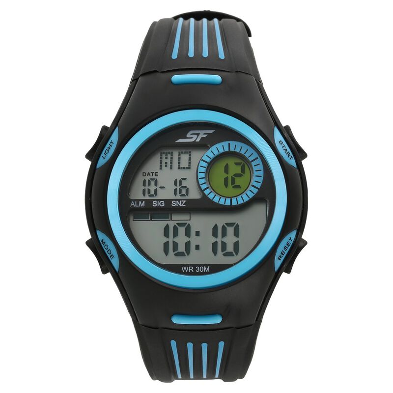 Buy Online SF Super Fibre Digital Dial Plastic Strap Watch for Men ...