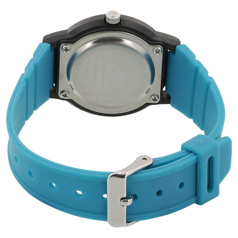 SF Quartz Analog Blue Dial Plastic Strap Watch for Women
