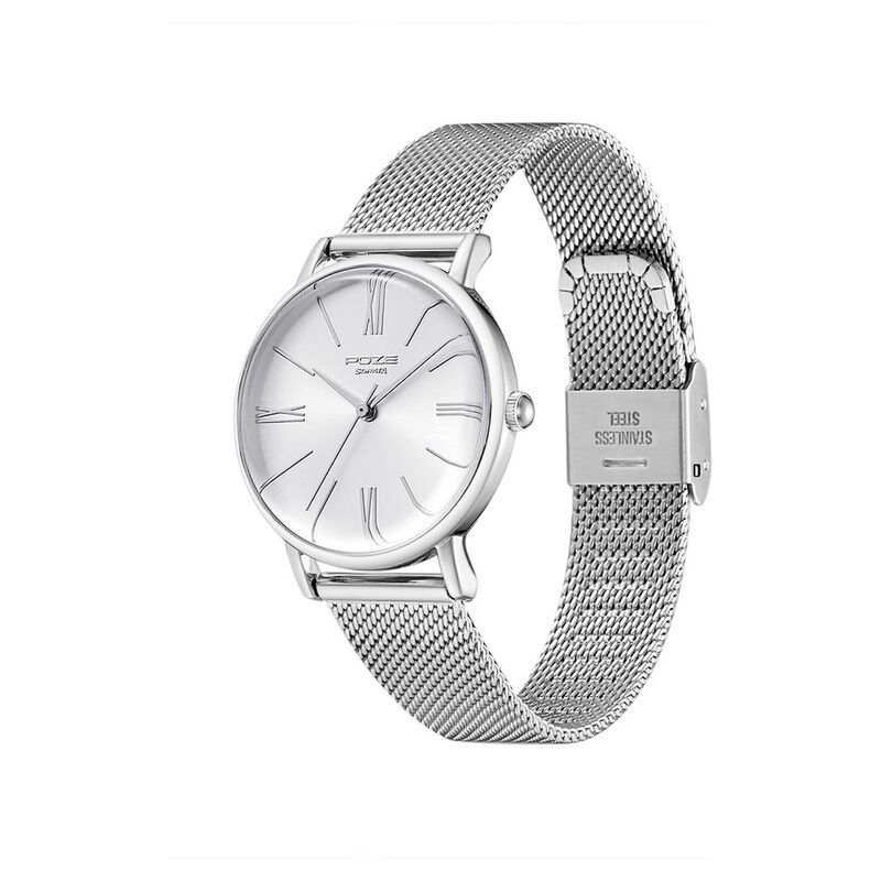 Poze by Sonata Quartz Analog Silver Dial Stainless Steel Strap Watch ...