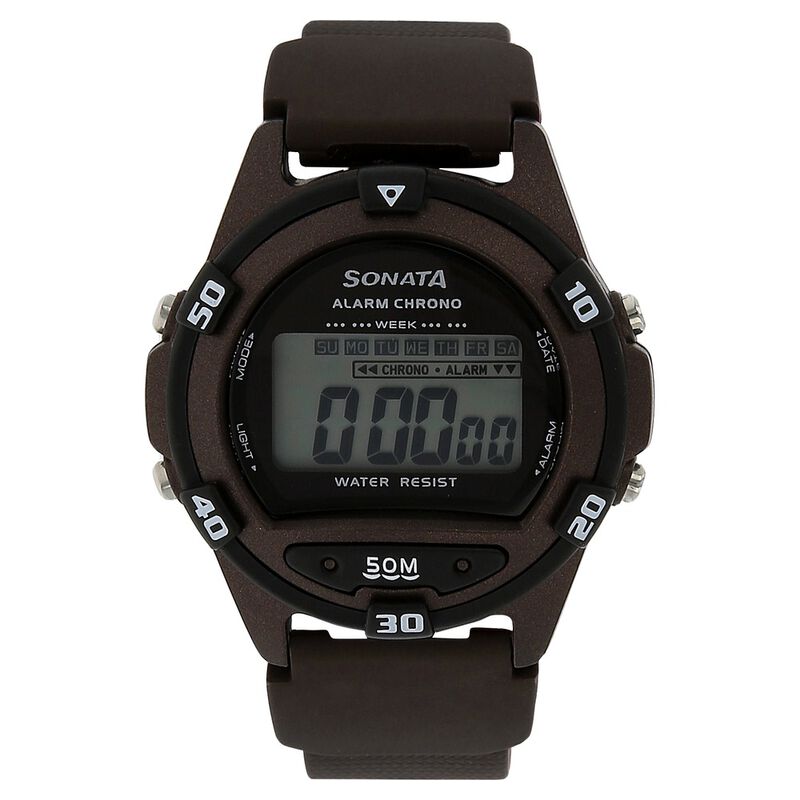 Buy Online SF Digital Dial Black Plastic Strap Watch for Men ...