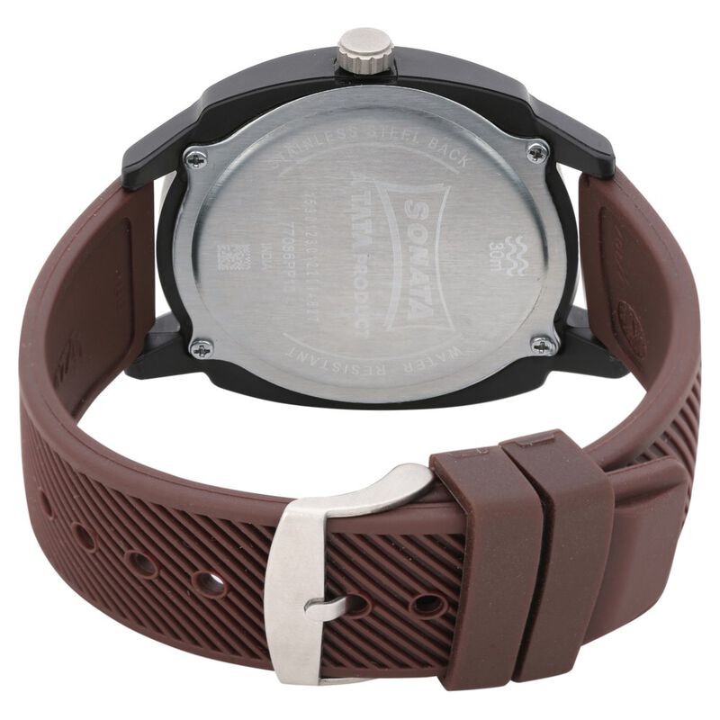 Camo Multicoloured Dial Plastic Strap Watch for Men