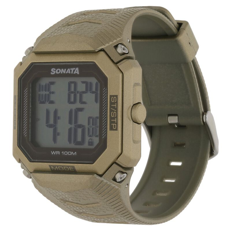 SF Digital Dial Plastic Strap Watch for Men