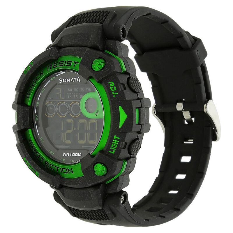 SF Digital Dial Plastic Strap Watch for Men