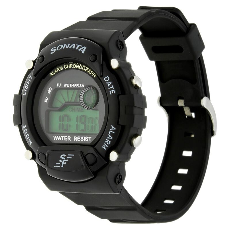 SF Digital Dial Plastic Strap Watch for Men