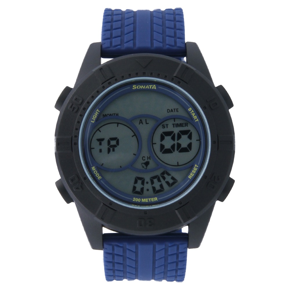 Buy Online SF Digital Dial Blue Plastic Strap Watch for Men - 77038pp01 ...
