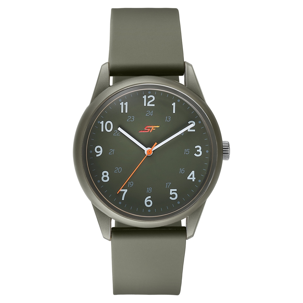 Buy Online Sonata SF Field watch Quartz Analog Khaki Dial Brown ...
