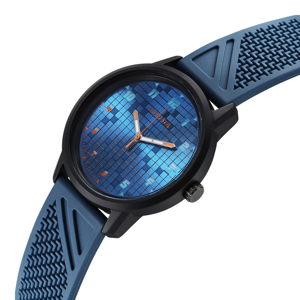 Buy Online Sonata Volt Quartz Analog Multicoloured Dial Polyurethane ...