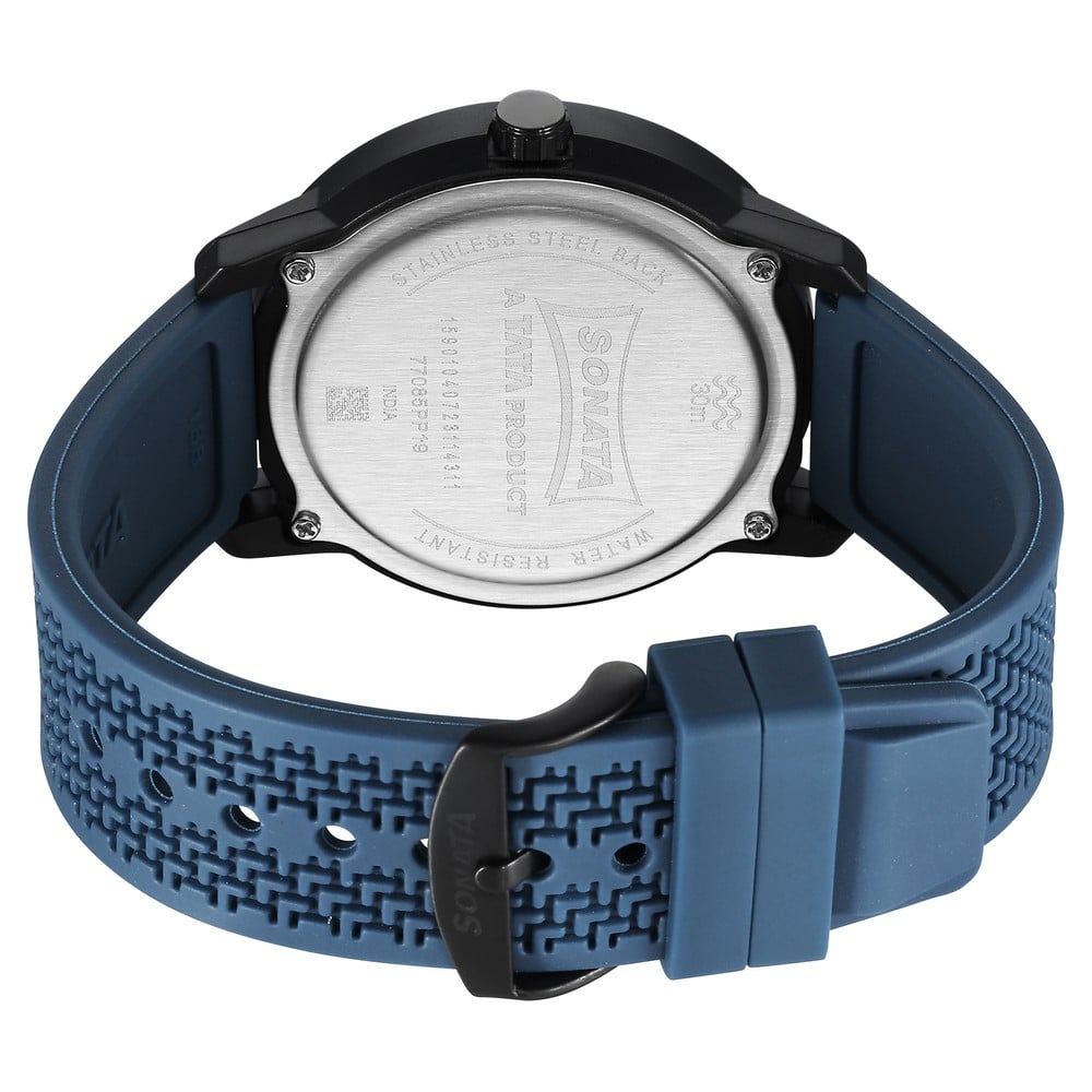 Buy Online Sonata Volt Quartz Analog Multicoloured Dial Polyurethane ...