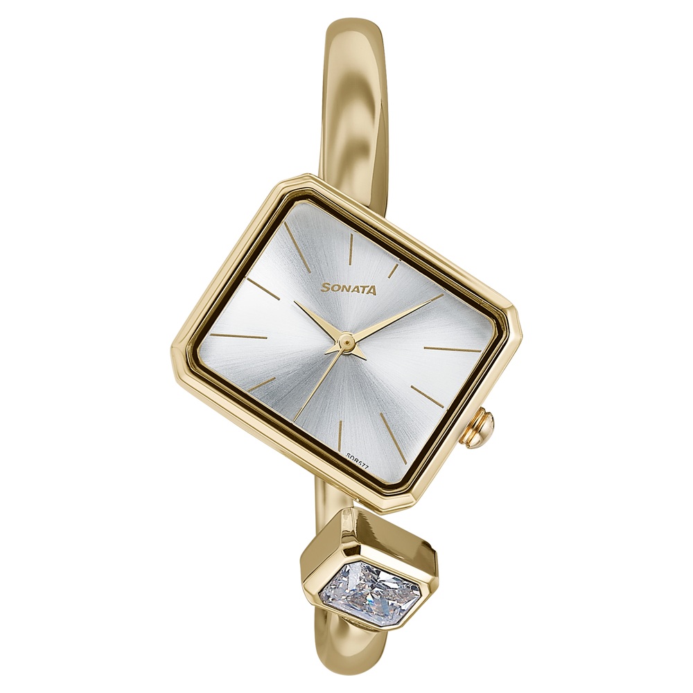 Buy Online Sonata Wedding Edit Quartz Analog Champagne Dial Metal Strap ...